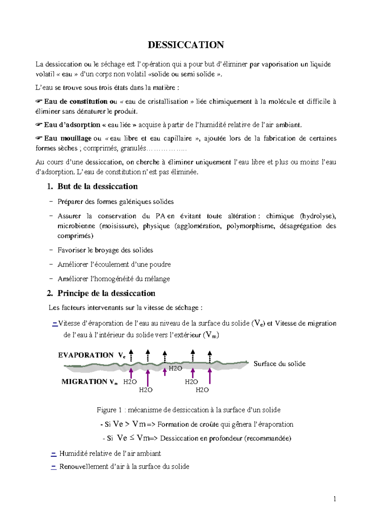 Dessiccation 23 - nhhjj - DESSICCATION La dessiccation ou le séchage ...