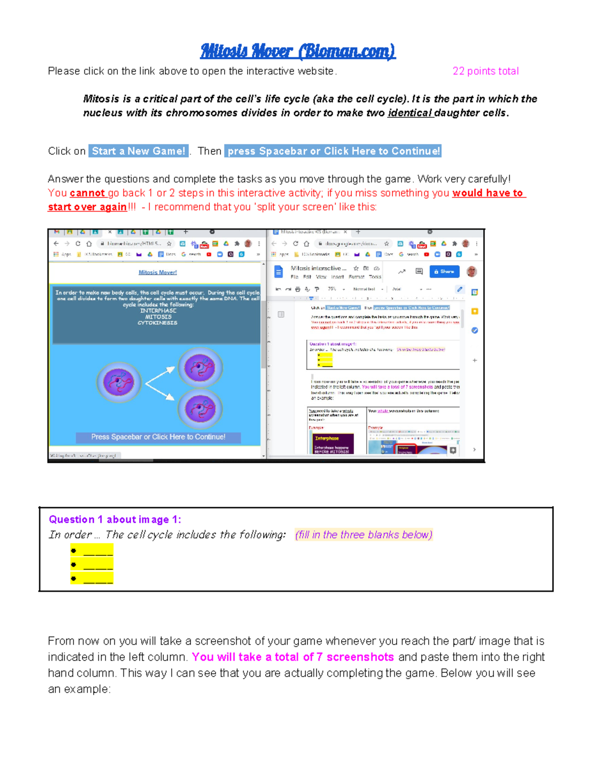 Leeland Dwyer - 2021 Mitosis interactive WS (Bioman - Mitosis Mover ...