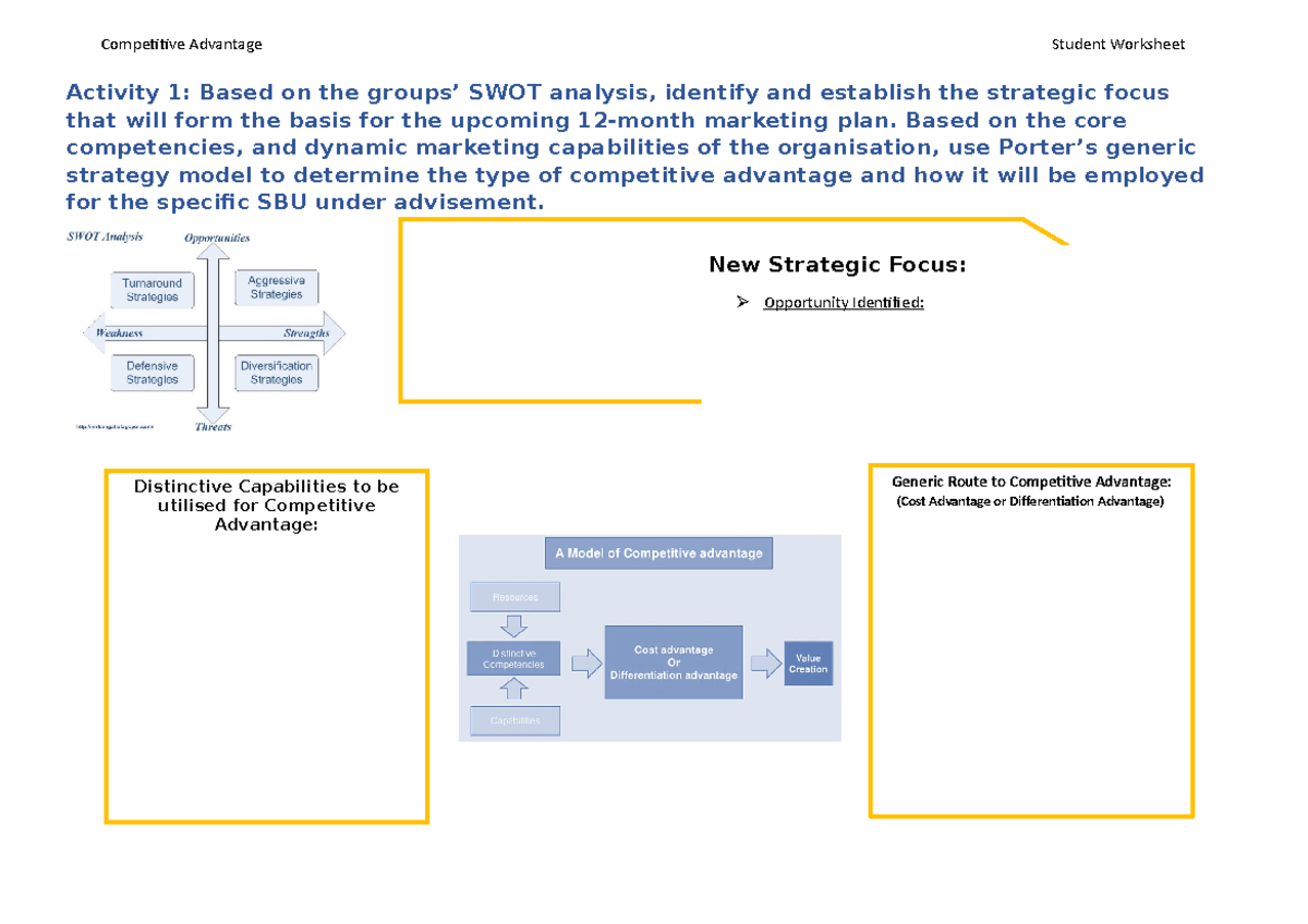 MKTG3000 LA Week 7 Competitive Advantage & Uniqueness Drivers ...