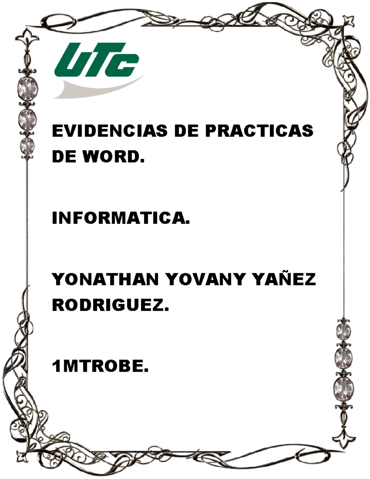 Practicas De Word - EVIDENCIAS DE PRACTICAS DE WORD. INFORMATICA ...