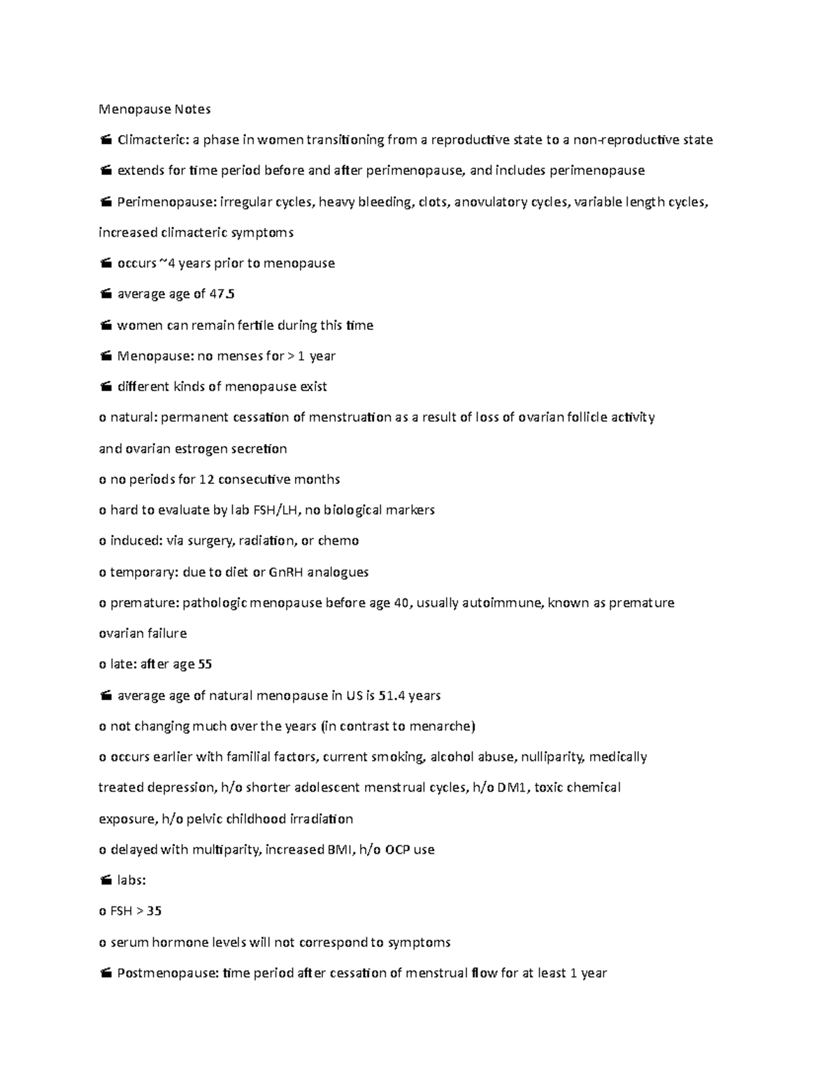 Menopause Notes - Menopause Notes Climacteric: a phase in women ...