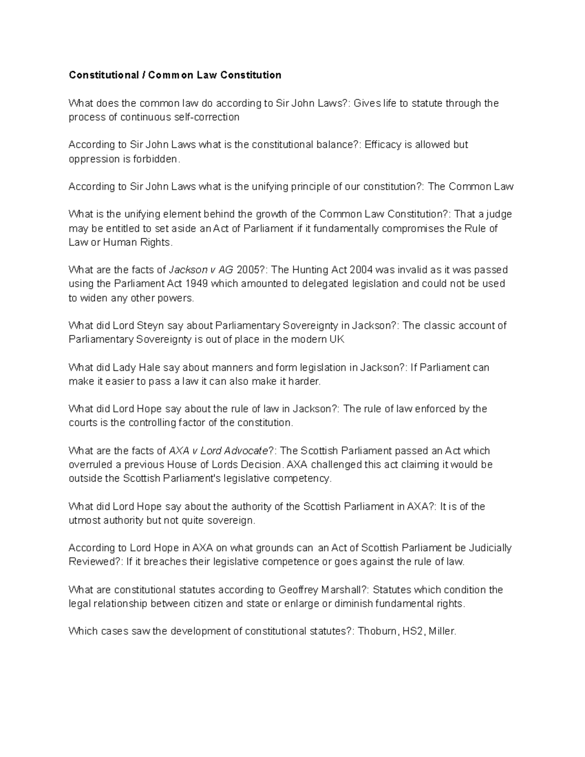 Constitutional Common Law Constitution - Constitutional / Common Law ...