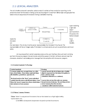 UNIT 1 Overview OF Language Processing System Updated NEW - UNIT - PART ...