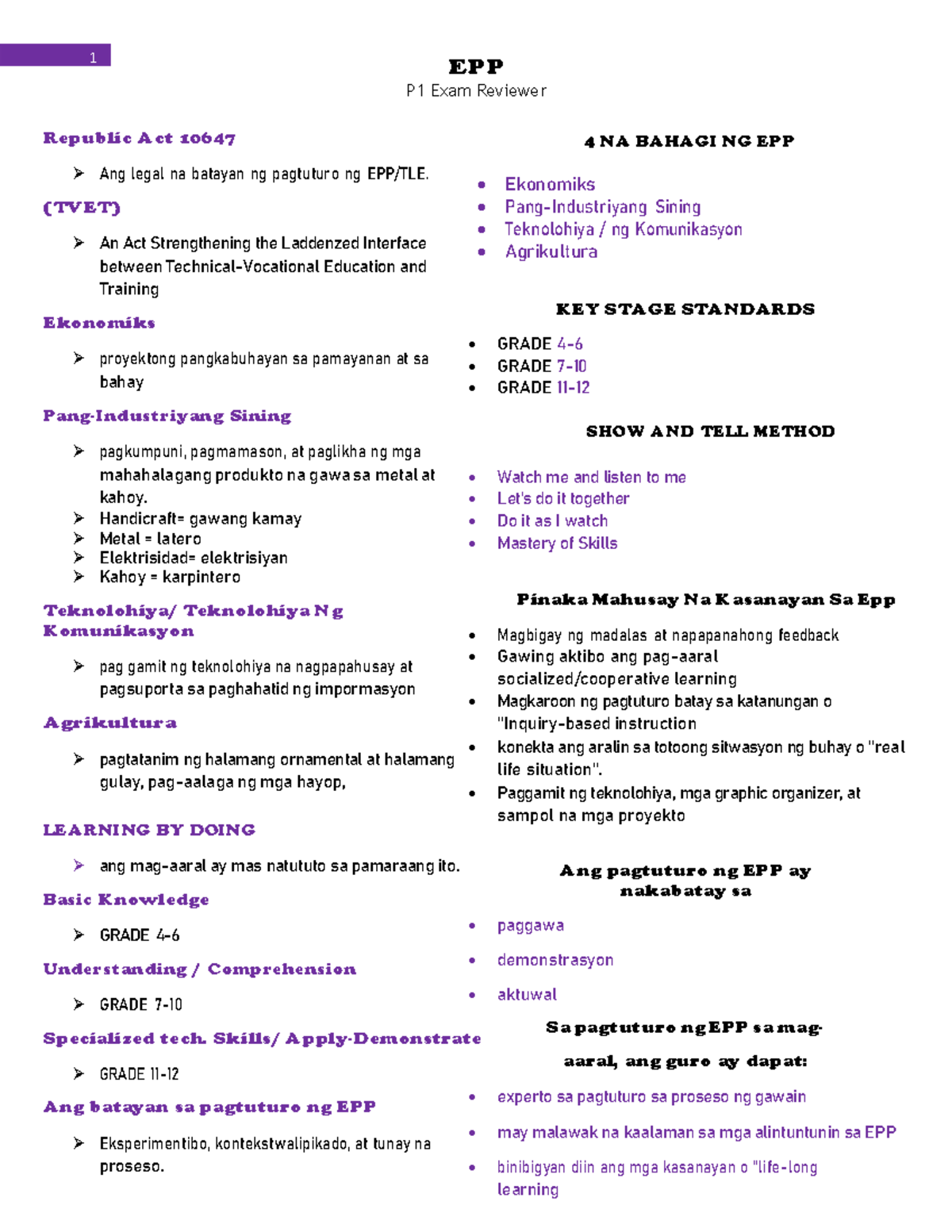 P1-EPP- Reviewer ...
