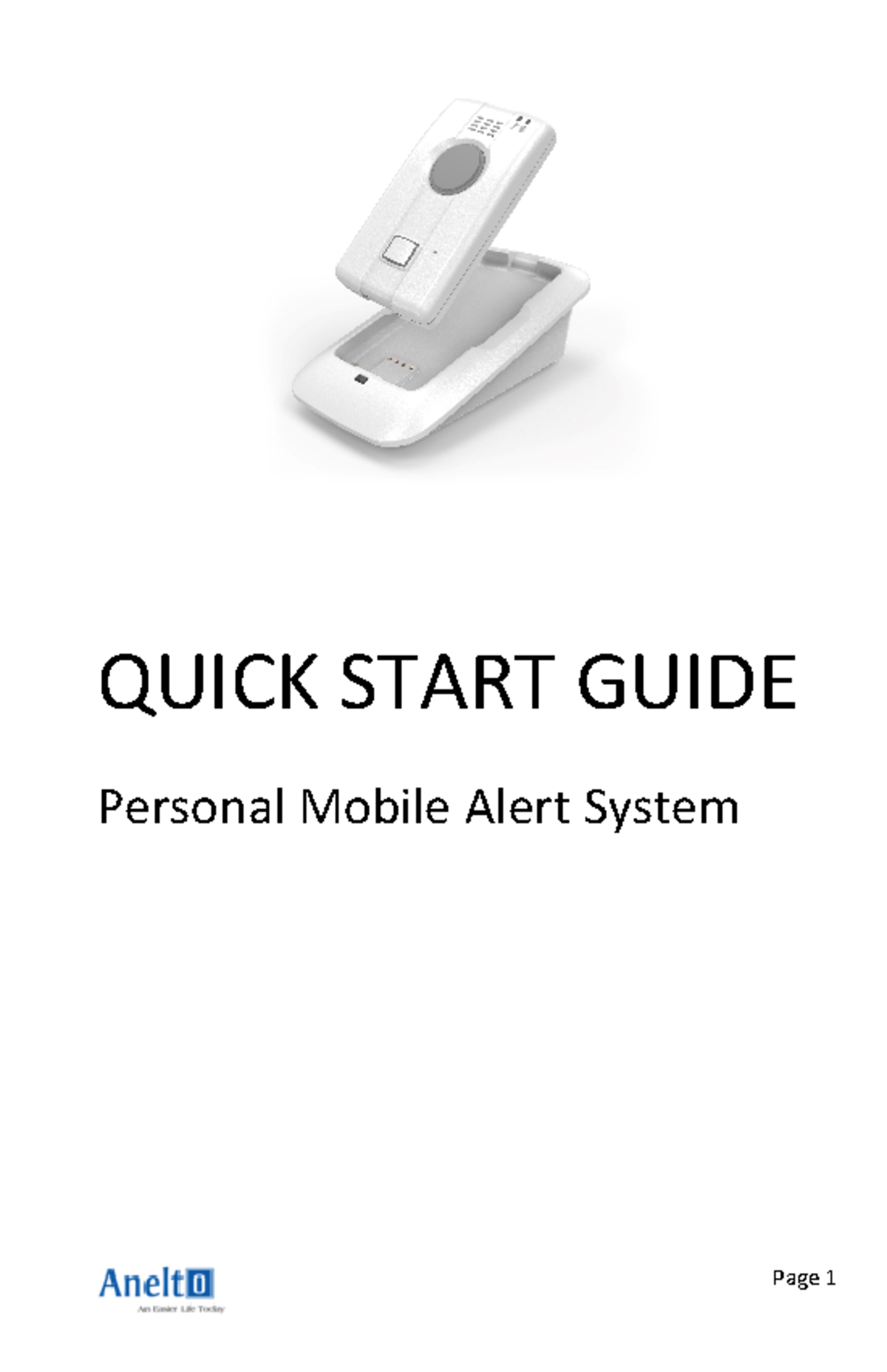 Onthego elite - ccc - QUICK START GUIDE Personal Mobile Alert System ...