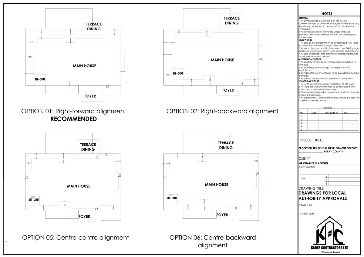 Alignment Options - design and construction preliminaries ...