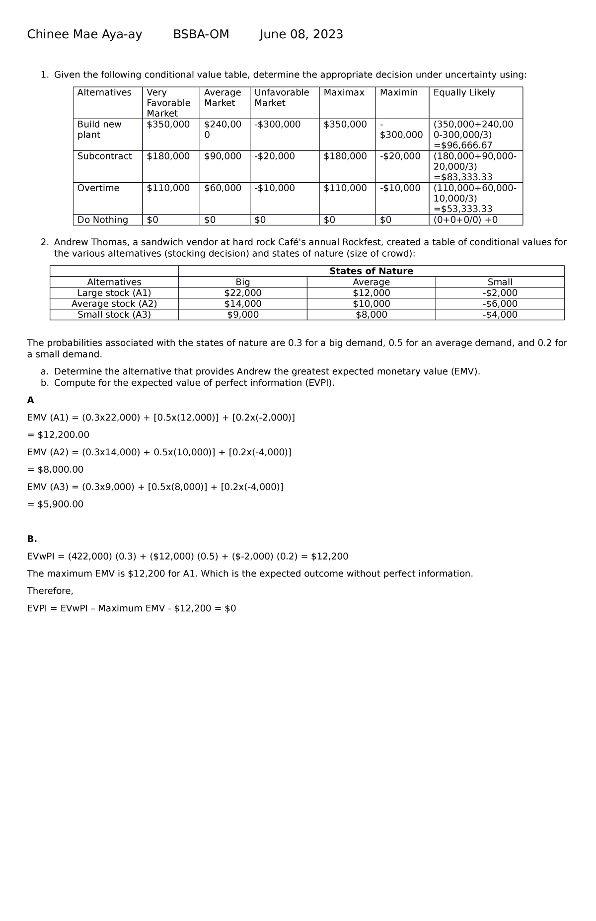 11 Assignment Ramsey Productivity, Quality, and Tools - Chinee Mae Aya ...