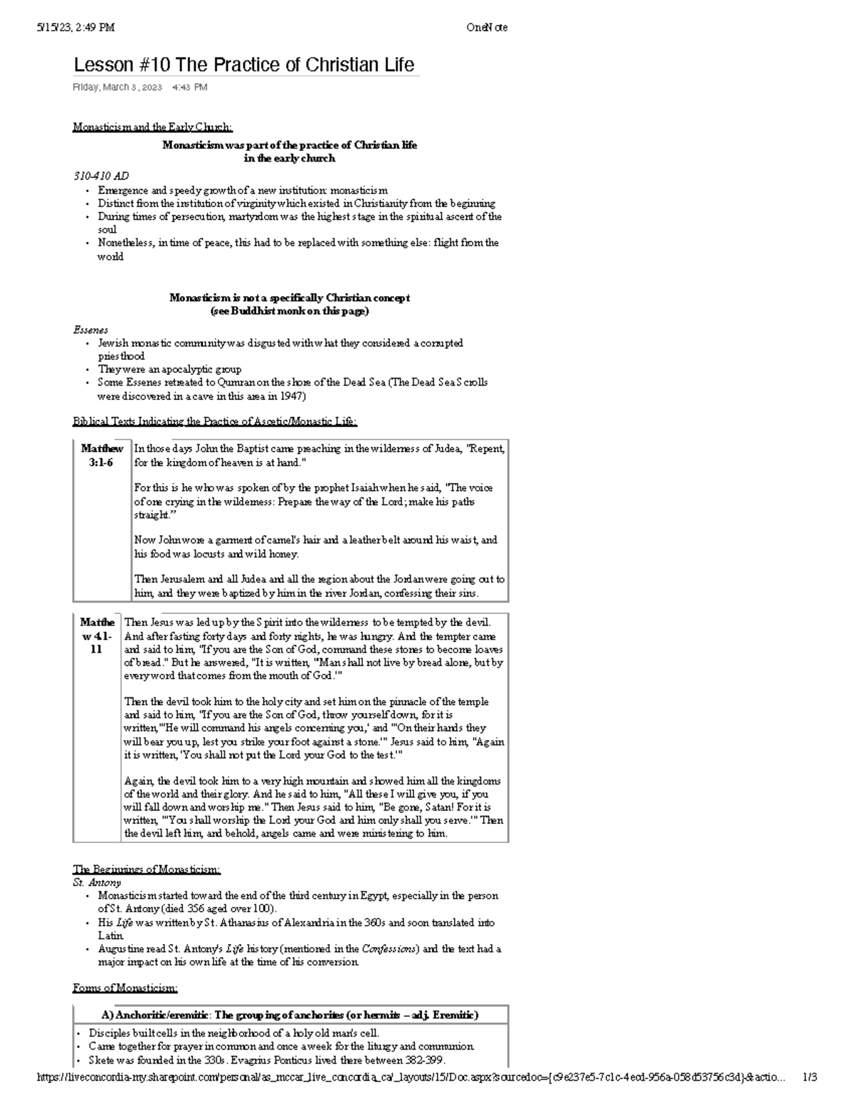 Lecture 10 Theo 206 - 5/15/23, 2:49 PM OneNote - Studocu Lecture 10 Theo 206 - 5/15/23, 2:49 PM OneNote - Studocu