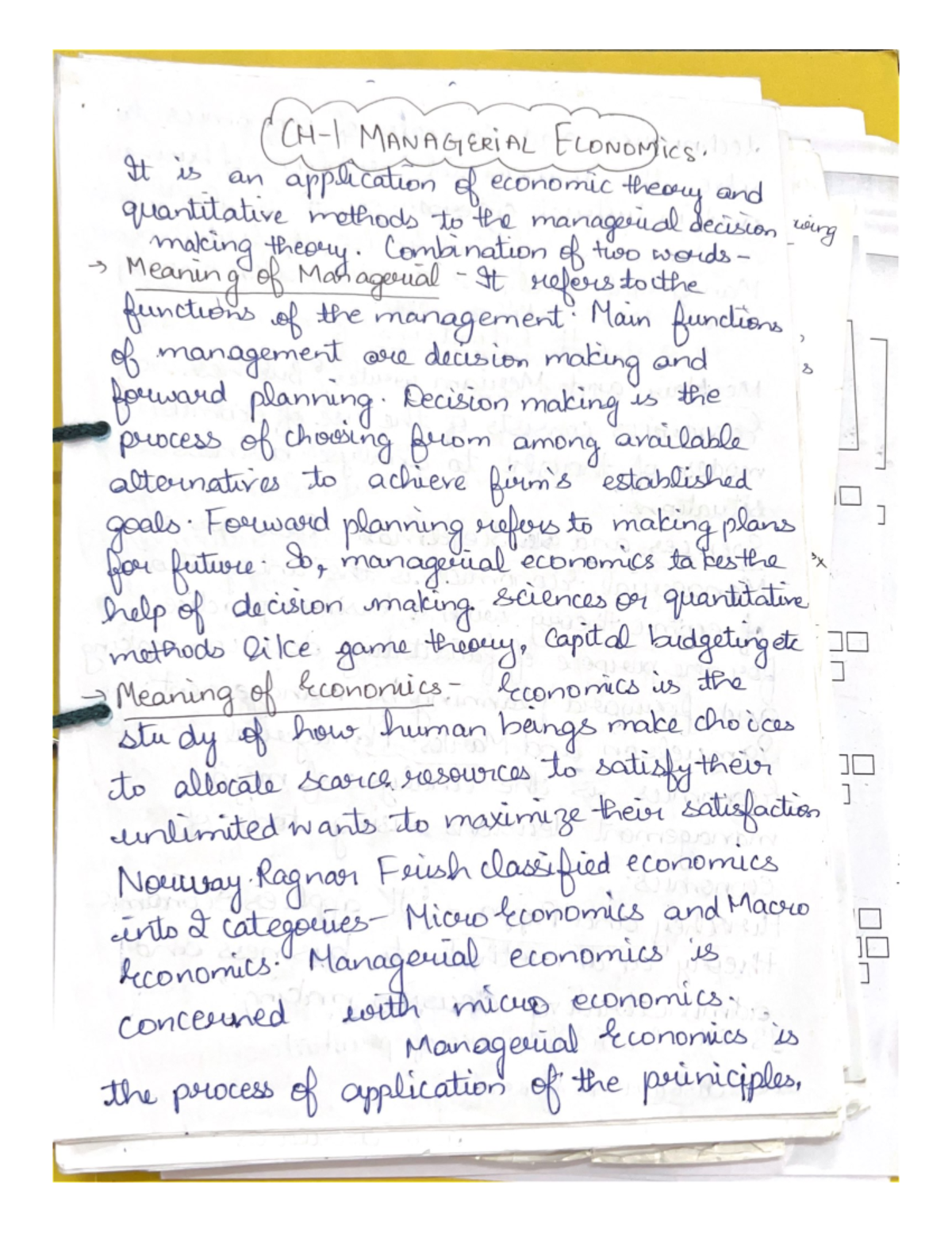 Managerial Economics Pdf - masters of business administration - Studocu