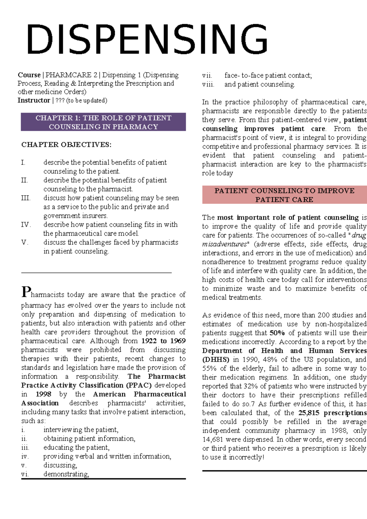 GUSTOKOLANGMAGUNLOCKNITONGPDF - DISPENSING Course | PHARMCARE 2 ...