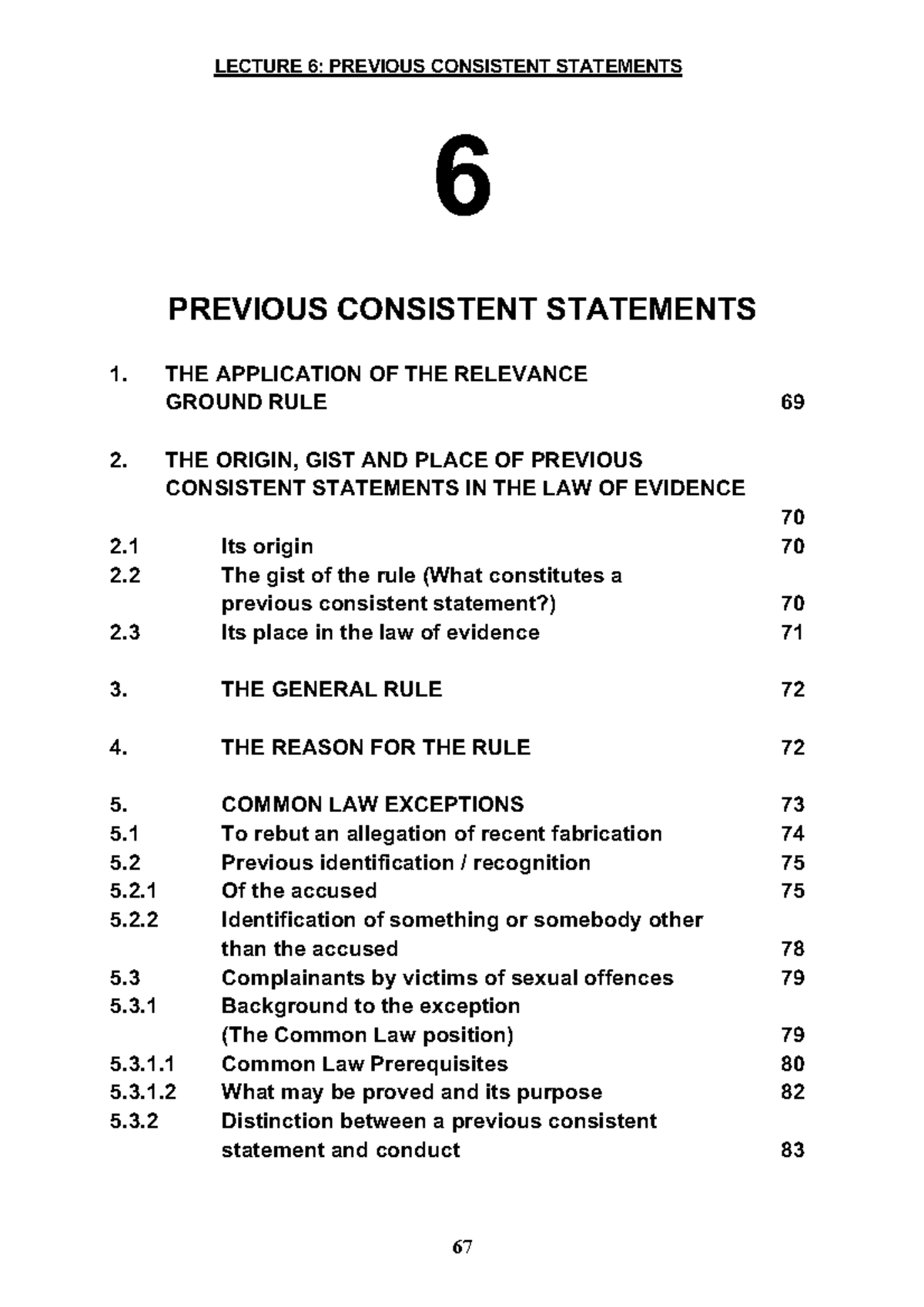 Previous Consistent Statements 2021 - 6 PREVIOUS CONSISTENT STATEMENTS ...