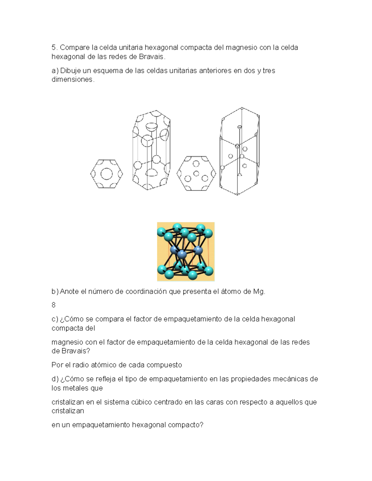 Practica 1 CIM formasx cristalinas - Compare la celda unitaria ...