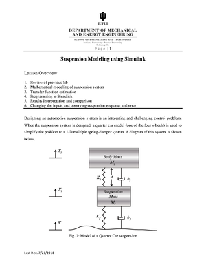 Modeling 1st2nd order systems - MODELING FIRST AND SECOND ORDER SYSTEMS IN SIMULINK First and ...
