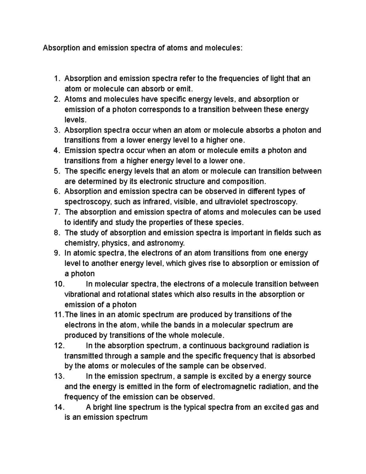 Absorption and emission spectra of atoms and molecules - Absorption and ...