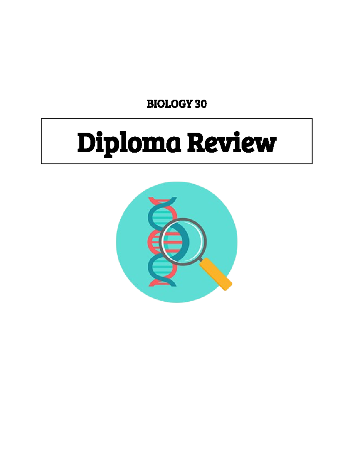Diploma Review Package - BIOLOGY 30 Diploma Review UNIT 1A: THE NERVOUS ...