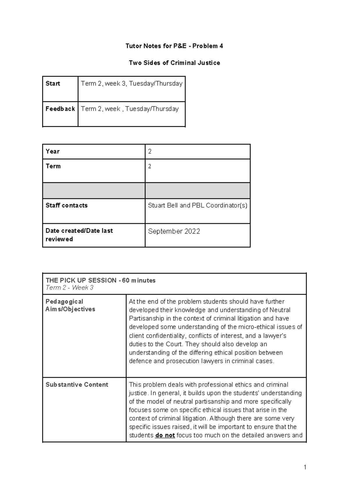 P E (2022-23) - Tutor Notes for Problem 4 - Tutor Notes for P&E ...