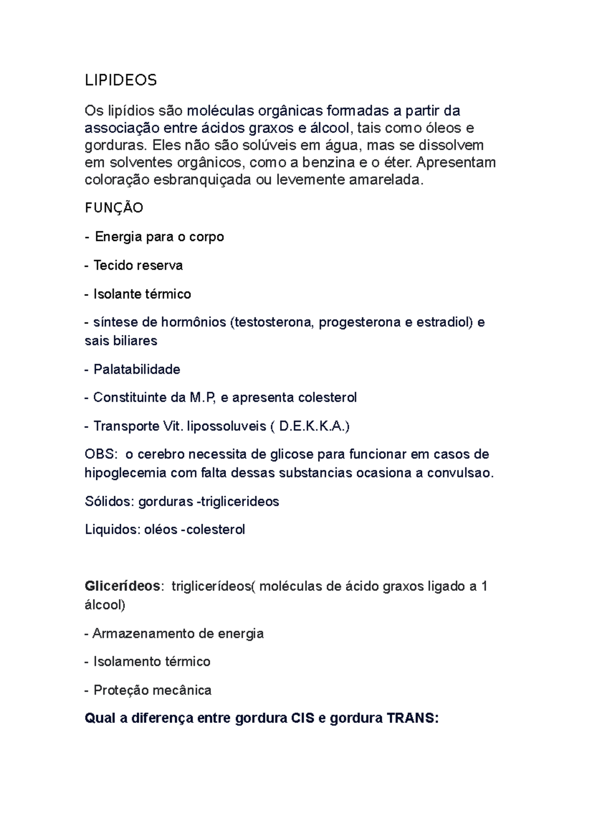 DOC-20230917-WA0082 - Resumo sobre lipidios, glicerideos, carboidratos ...