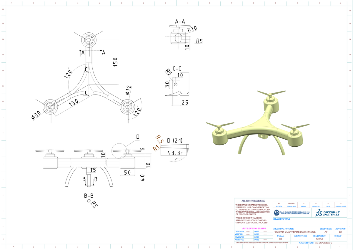Drone drafting - P O N M L K F E D C B A P O N M L K J I H G F E D C B ...