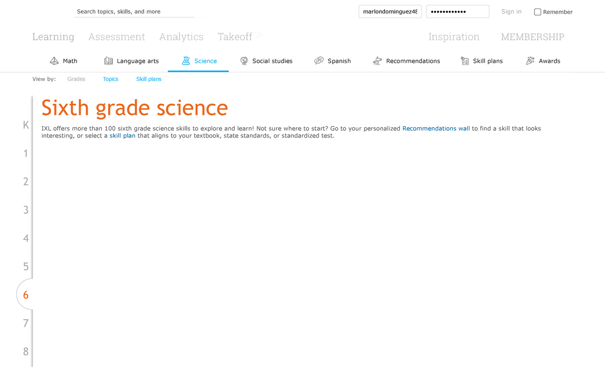 6th grade science - Search topics, skills, and more marlondominguez48 ...