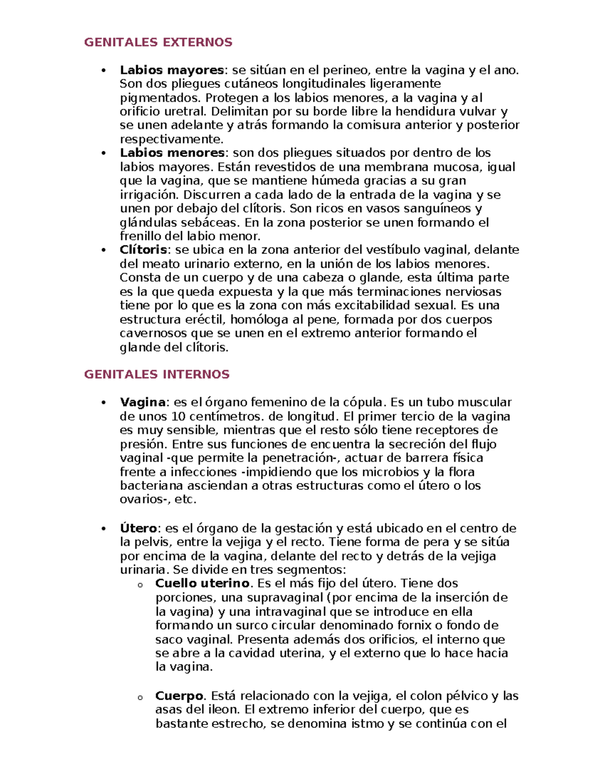 Genitales Externos - cuerpo humano - GENITALES EXTERNOS Labios mayores ...