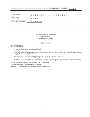 Problem Set Ch3 copy - AAAAA - Exercises Chapter 3 (Numbers as in the ...