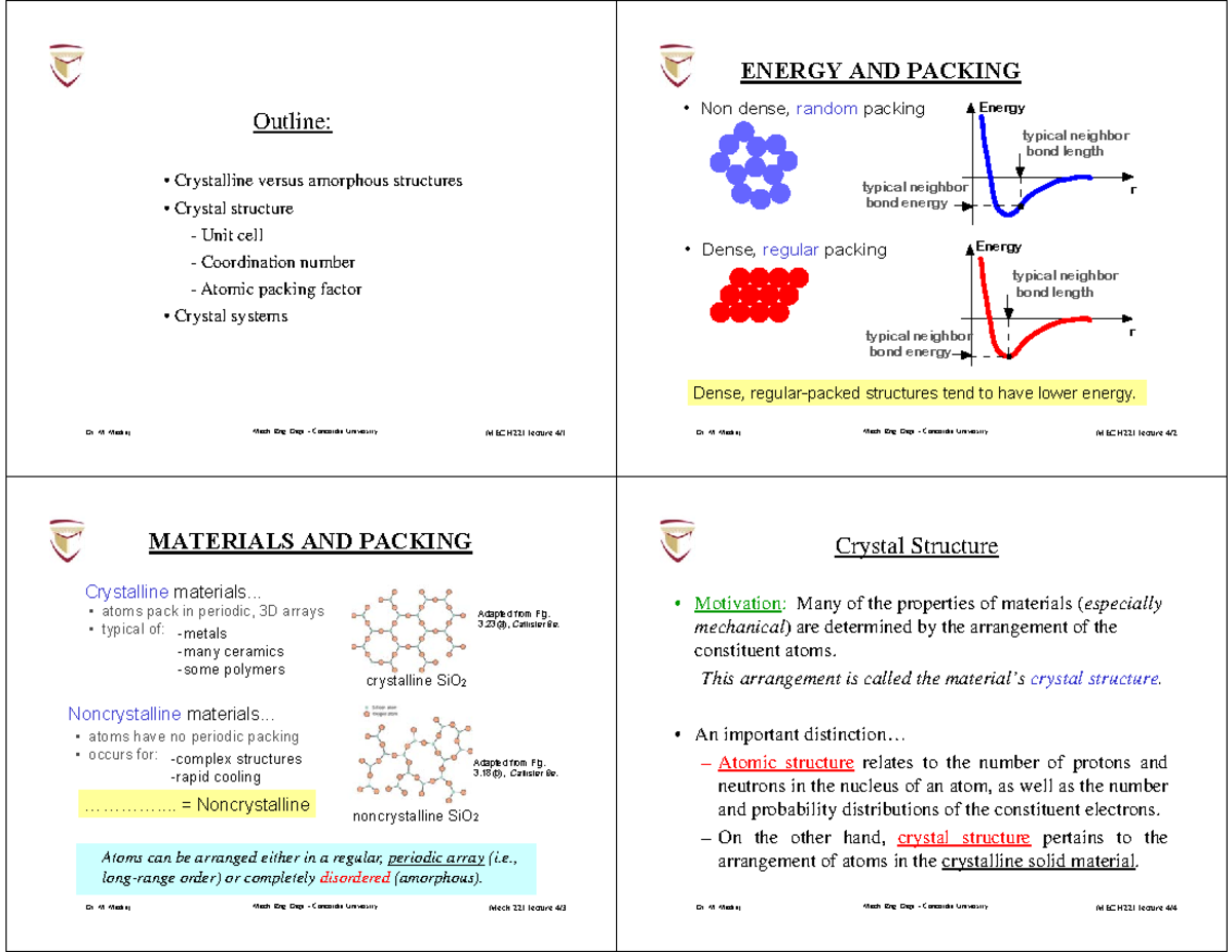 Lecture 4 MECH 221 - Dr. M. Medraj Mech. Eng. Dept. - Concordia University MECH221 lecture 4 ...
