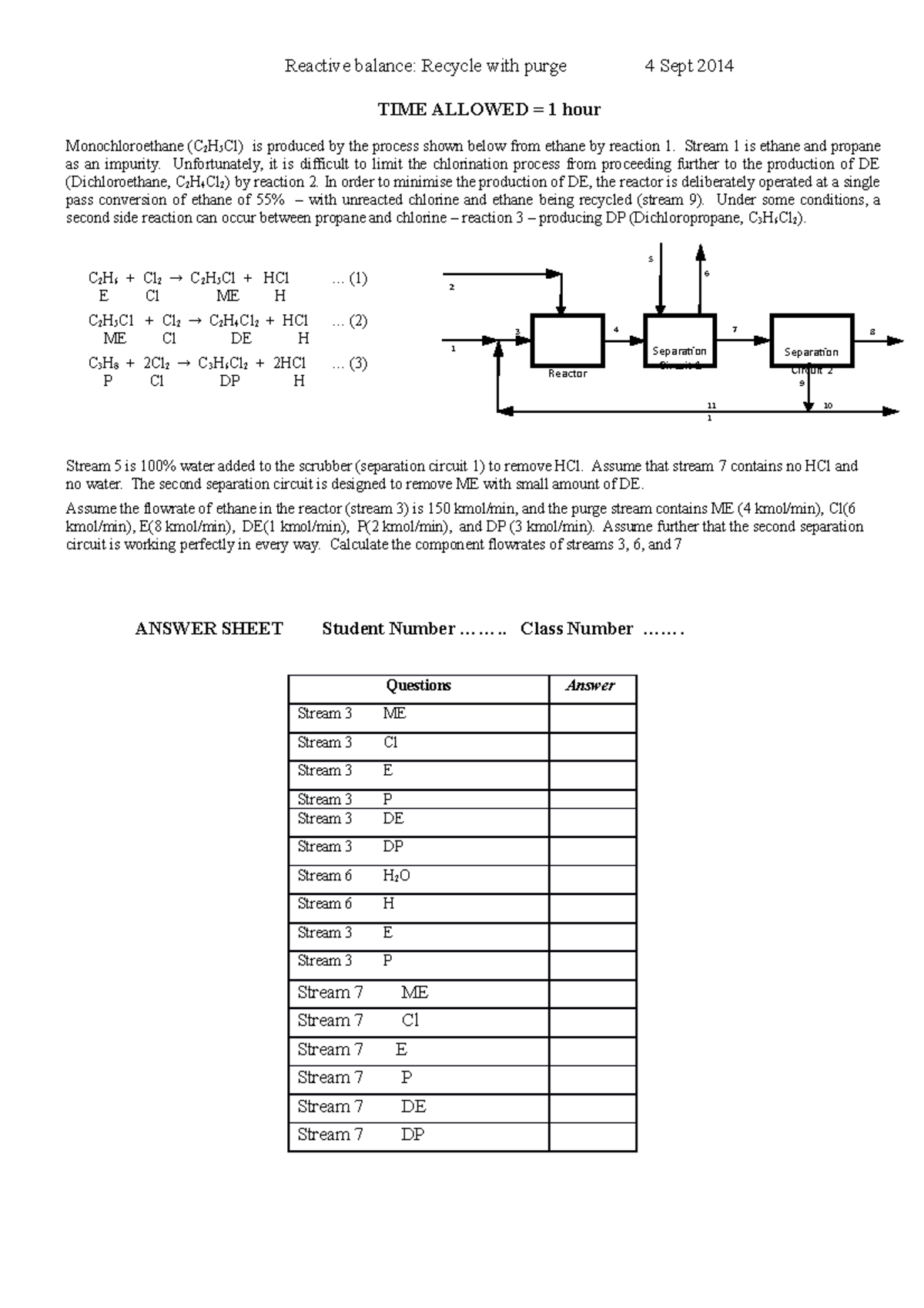 Purge test 5 sept 2014 Test your speed in 1hour - Reactive balance ...