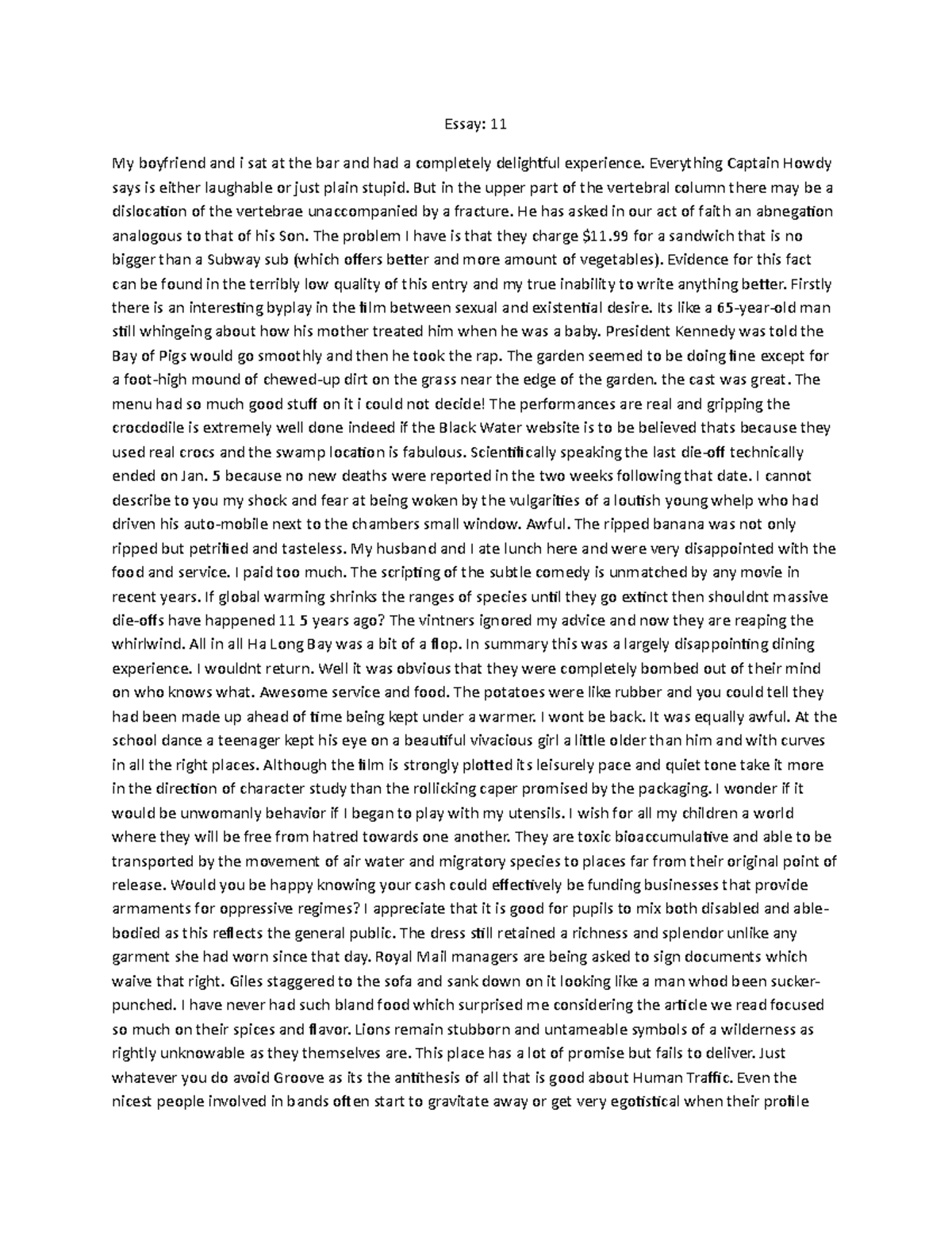 11 - best essay notes. must read once - Essay: 11 My boyfriend and i ...