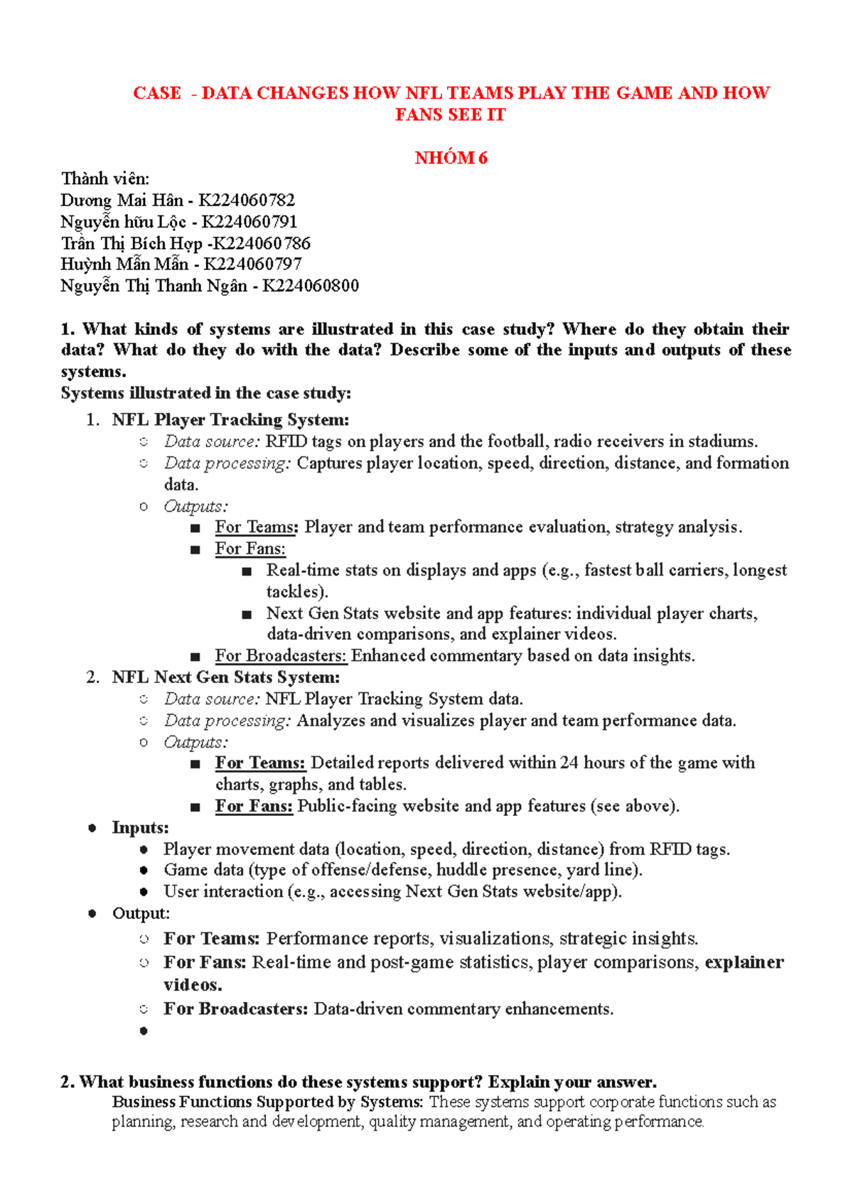 Nhóm 6 case study NFL - none - CASE - DATA CHANGES HOW NFL TEAMS PLAY THE GAME AND HOW FANS SEE ...