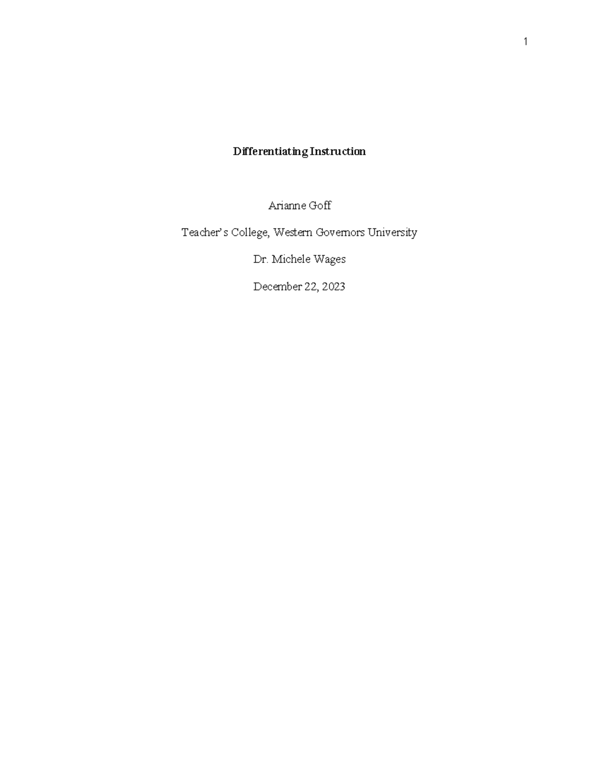 Task 1 D091 Introduction To Curriculum Instruction And Assessment task-1-d091-introduction-to-curriculum-instruction-and-assessment