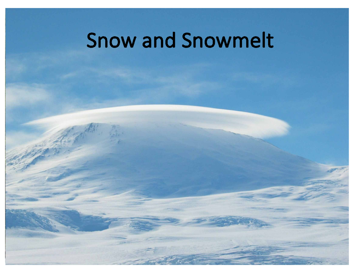 5 Snow - 1111 - Snow: A granular porous medium consisting of ice and ...