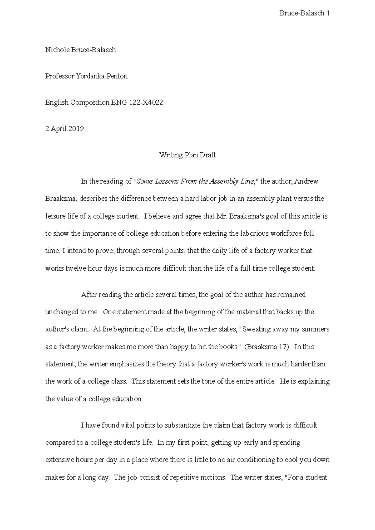 Nichole Bruce-Balasch Milestone 2 - Nichole Bruce-Balasch Professor ...