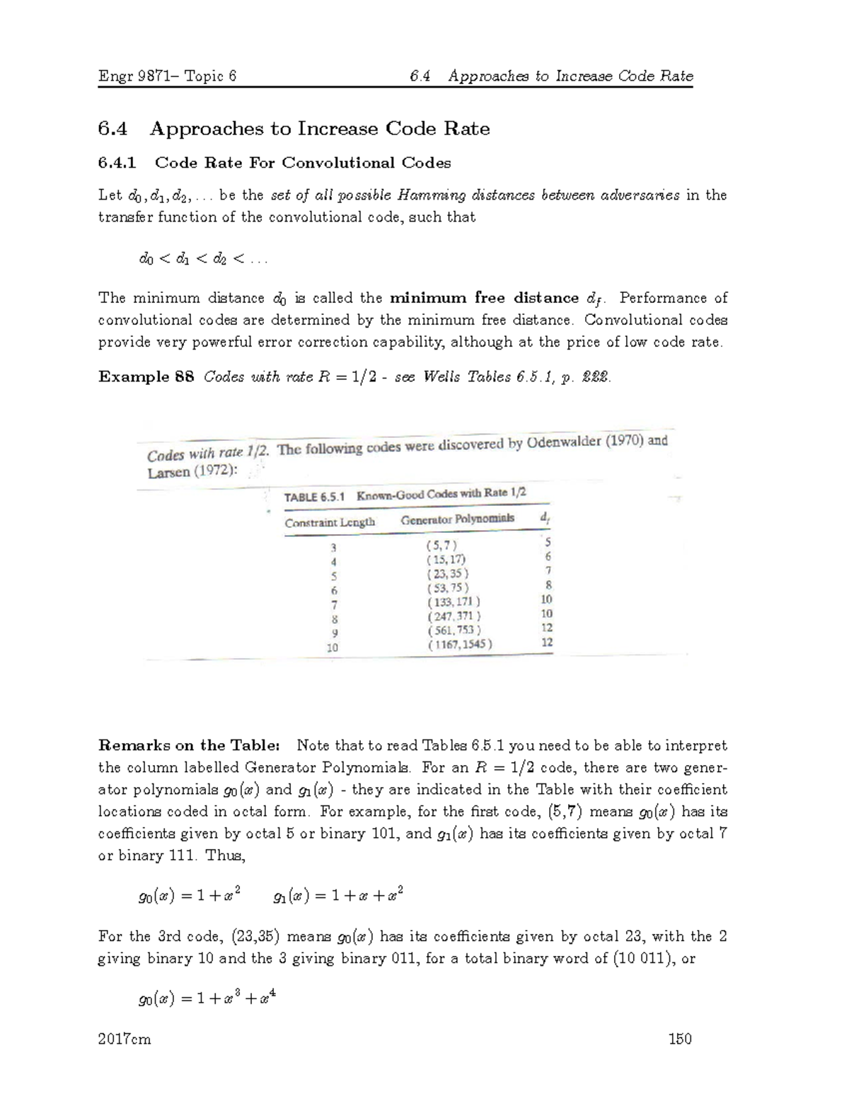 T6 convolutional codes ver1 Sect6 - 6 Approaches to Increase Code Rate ...