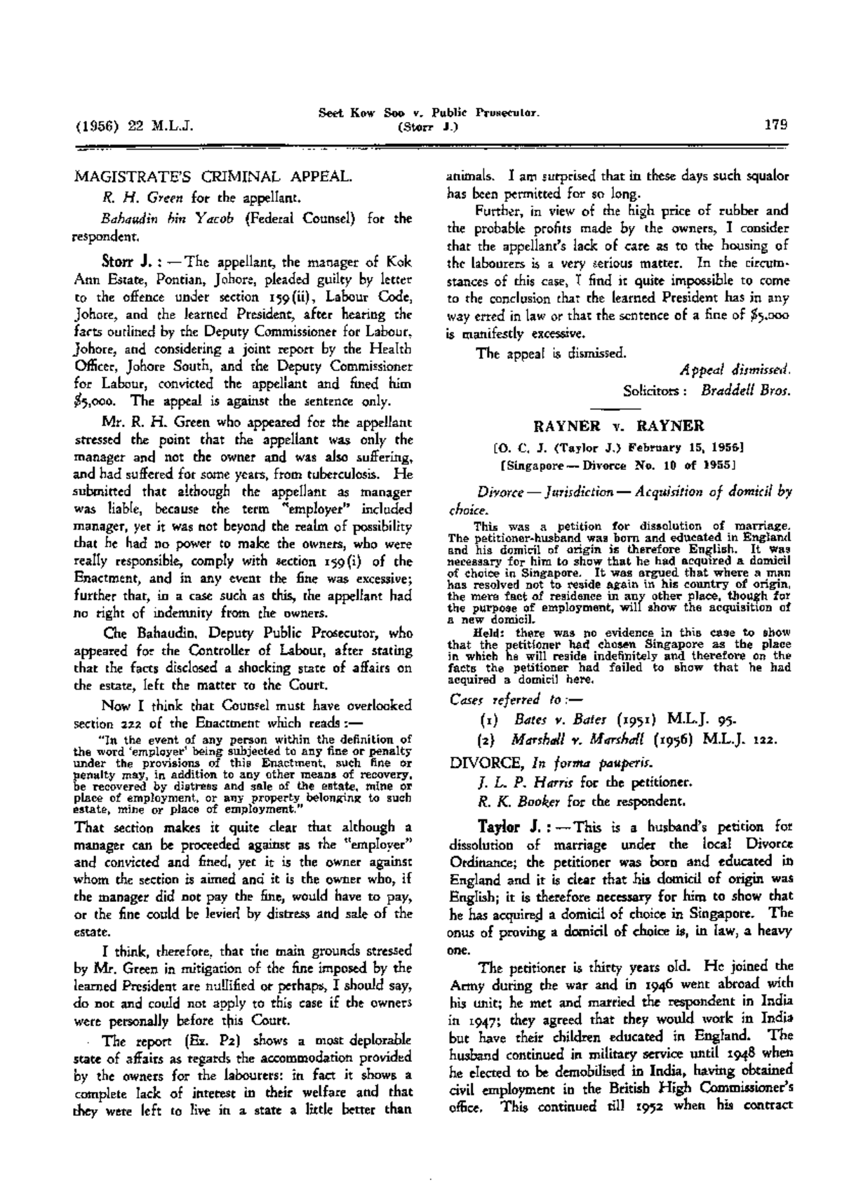 Rayner v Rayner - Family Law - Studocu