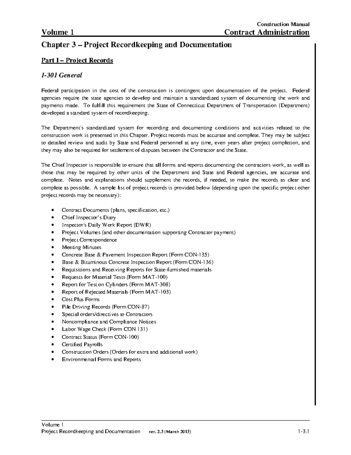 05 project documentation - Volume 1 Contract Administration Volume 1 ...