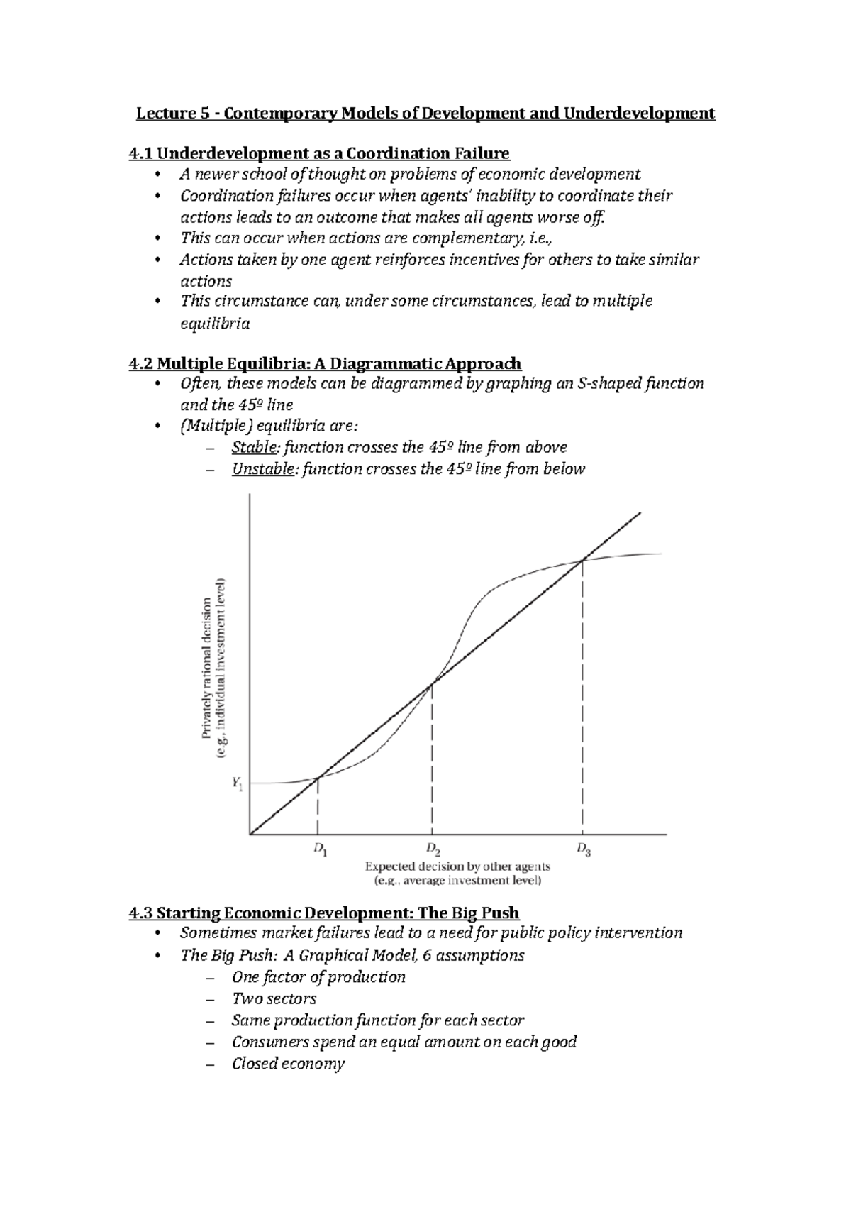 Lecture 5 - Contemporary Models of Development and Underdevelopment ...