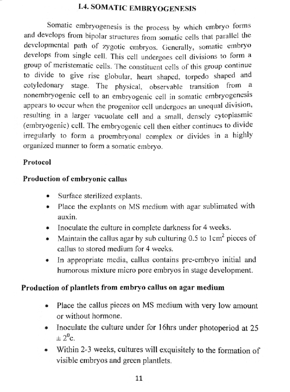 Somatic embryogenesis - Biotechnology - Studocu