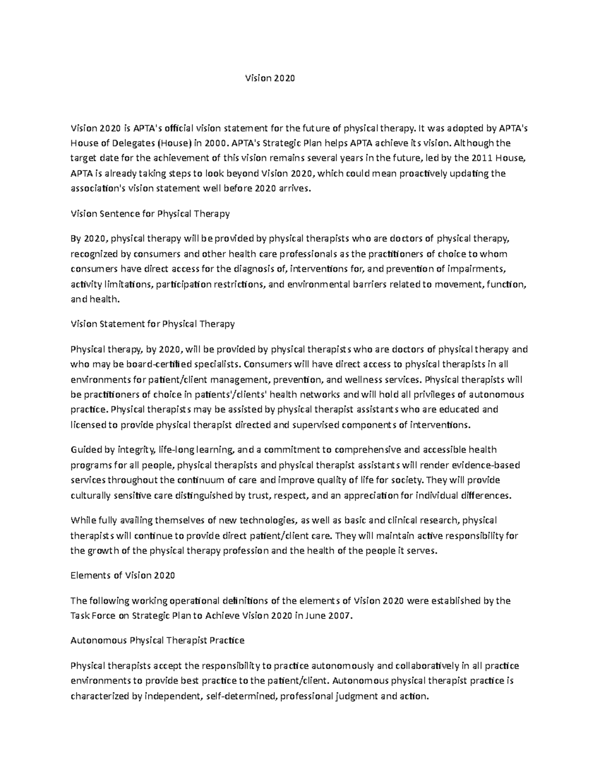 Vision 2020 Vision 2020 Vision 2020 Is Official Vision Statement For vision-2020-vision-2020-vision-2020-is-official-vision-statement-for