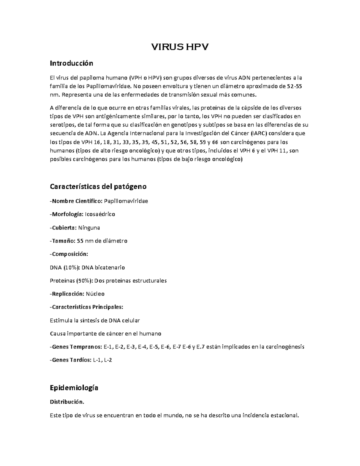 Virus HPV - Expo - VIRUS HPV Introducción El virus del papiloma humano ...