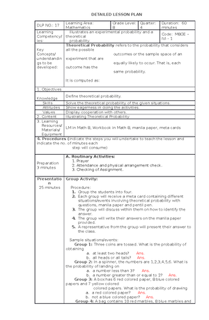 I-Day 3 - Lesson plan for grade 9 first quarter - DAILY LESSON LOG of ...