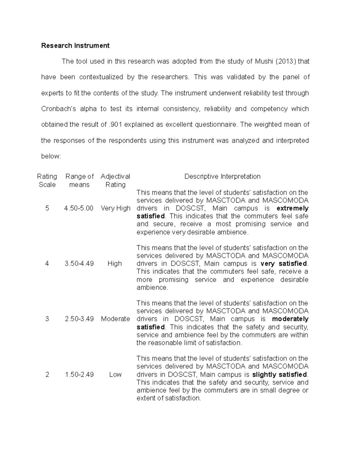 Rsearch 18 - school requirement - Research Instrument The tool used in ...