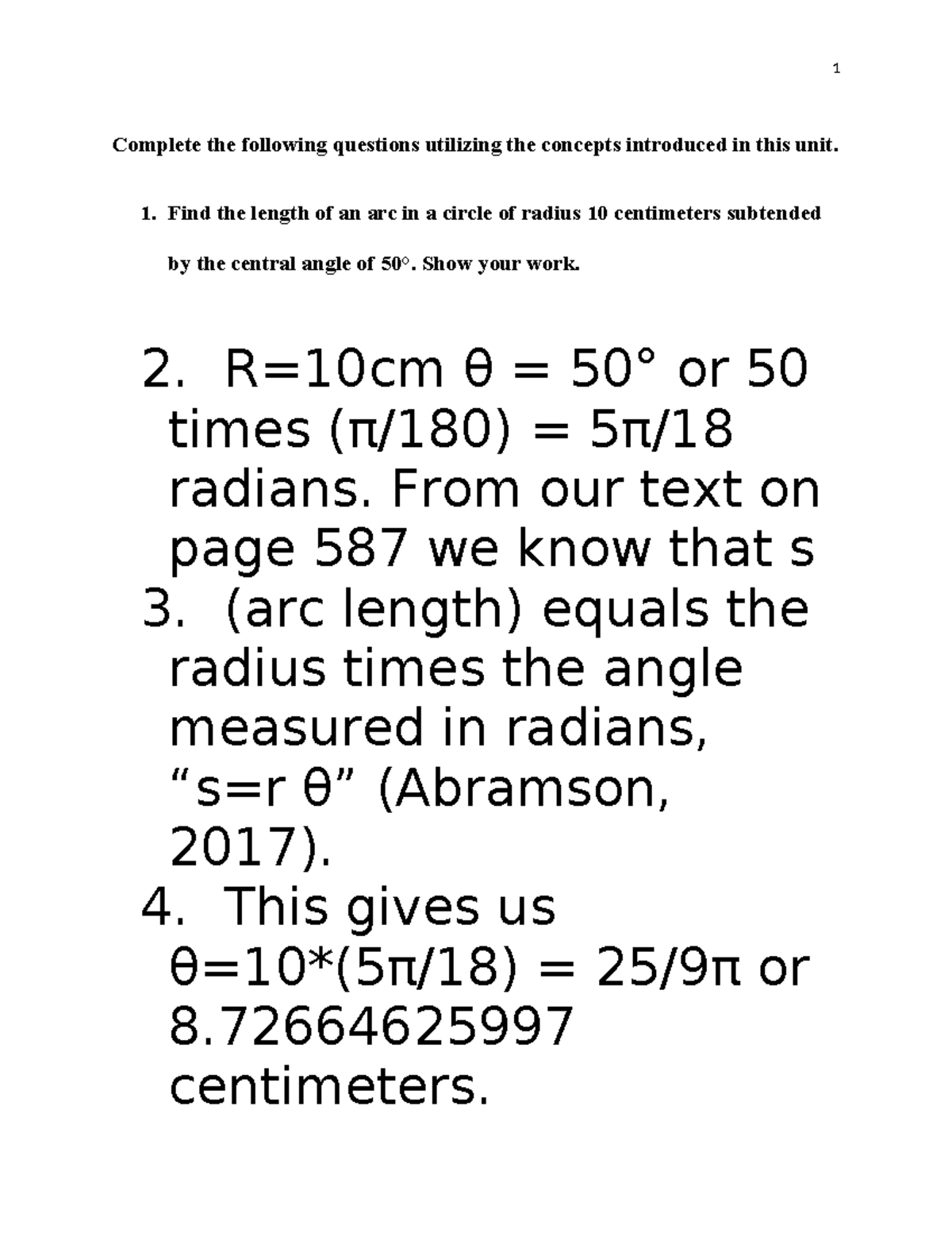 College Algebra Written Assignment Unit 7 - Complete the following ...