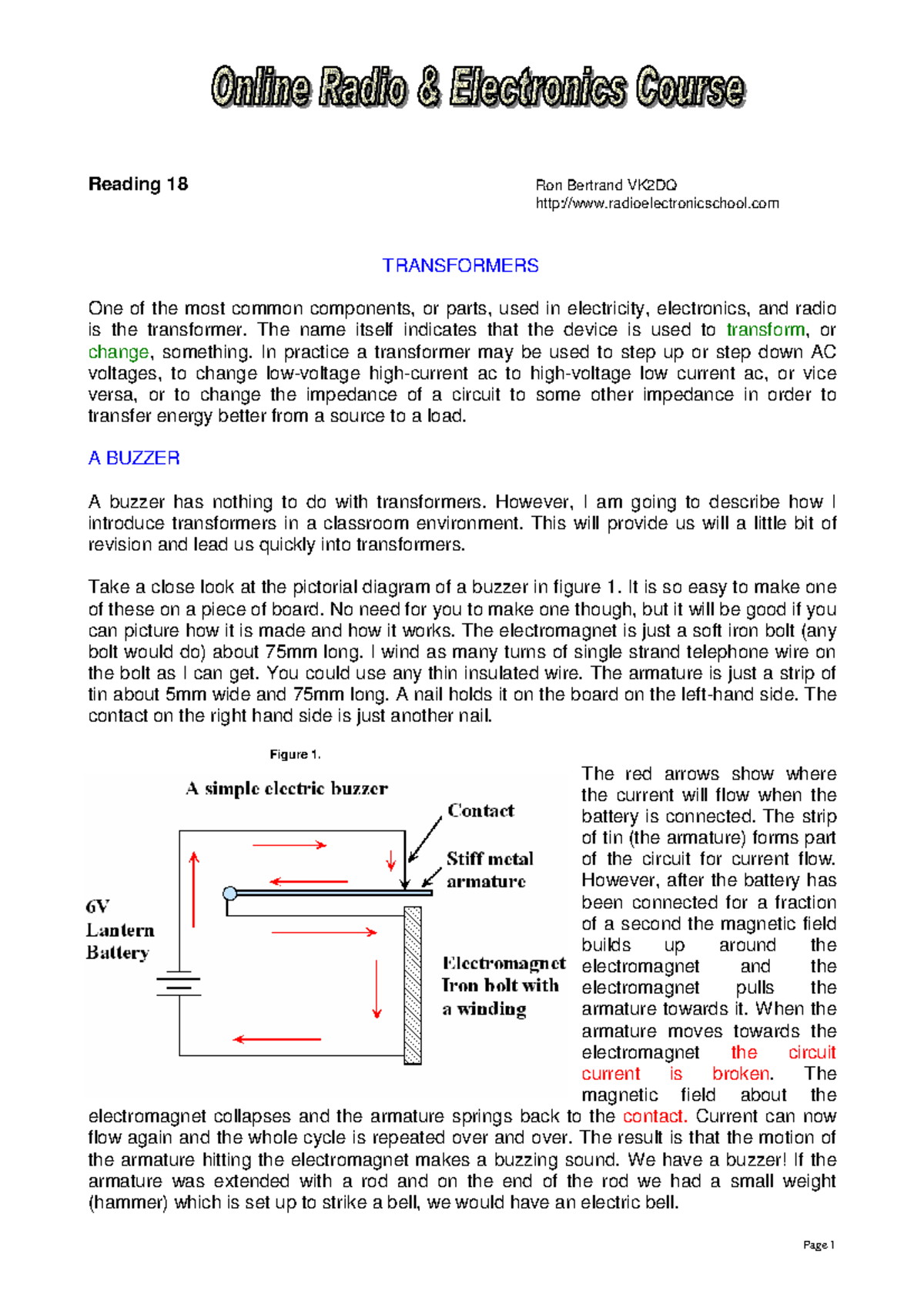 18 - Transformers - Description about BEE topics - Reading 18 Ron ...