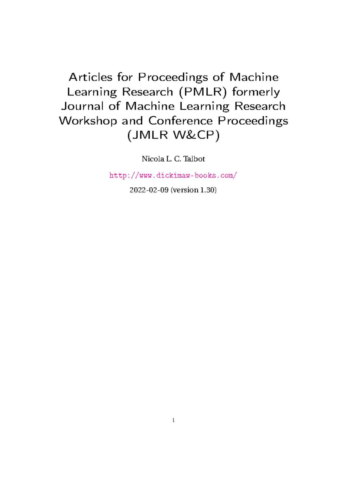 Jmlr - Paquete Jmlr para latex - Articles for Proceedings of Machine ...