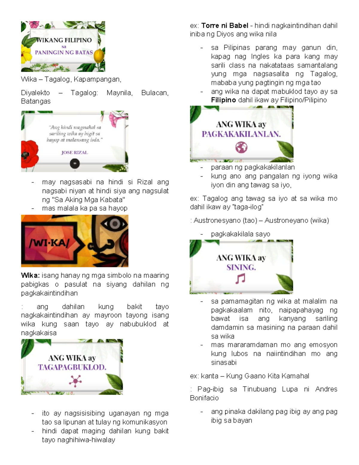 5 Wikang Filipino - Suggestion: Regular Seminar, Training, and ...