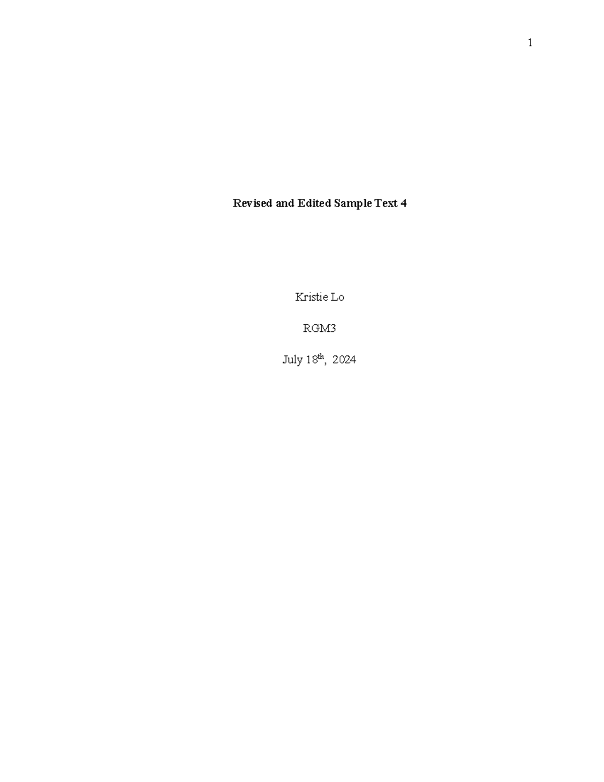 Revised and Edited Sample Text 1edited (1) - Revised and Edited Sample ...