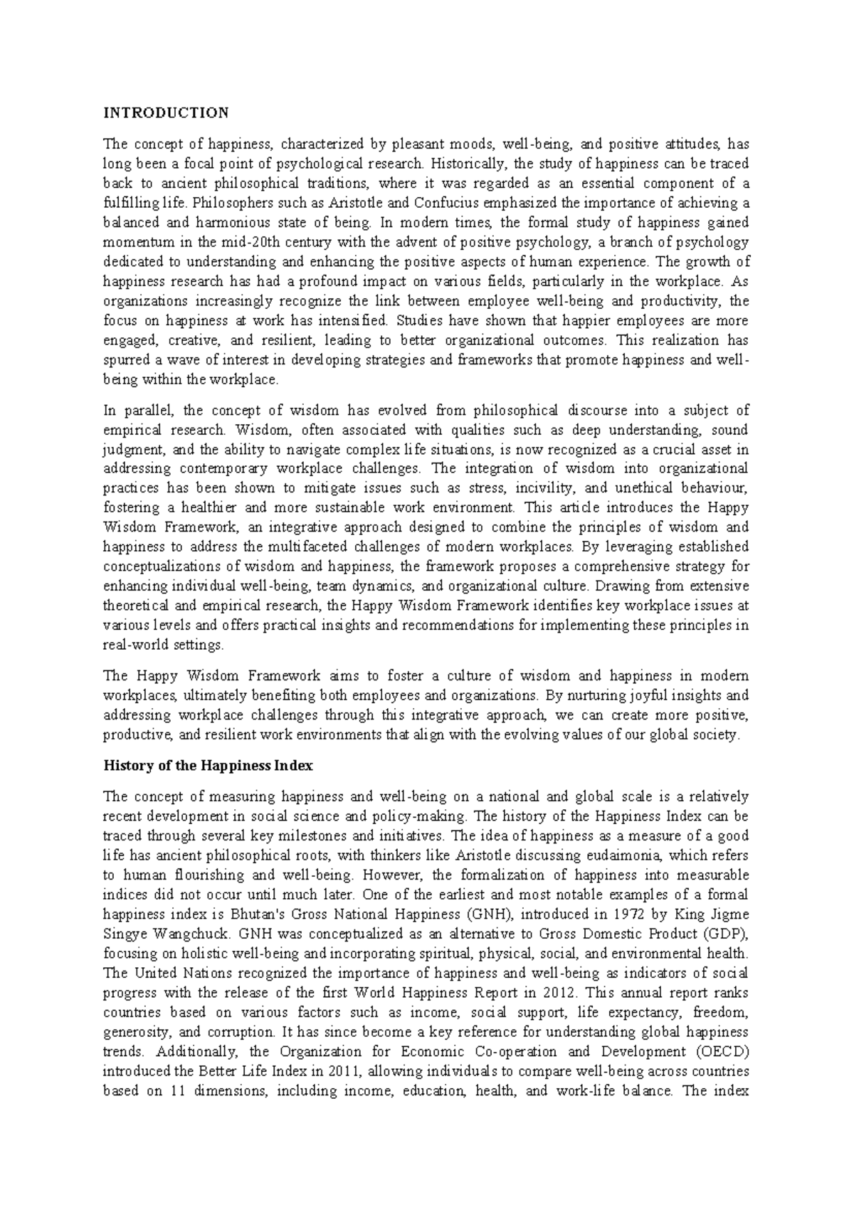 Implementing the Happy Wisdom Framework in Modern Workplaces Nurturing ...