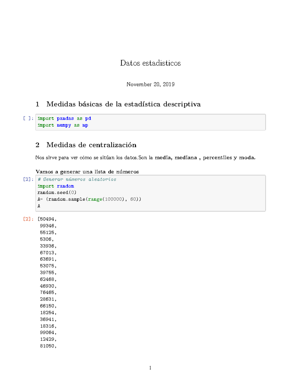 Datos estadisticos basicos - Estadística - UC - Studocu