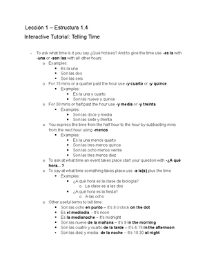 Lección 3 - Estructura 3.1 - Tutorial Notes on Descriptive Adjectives ...