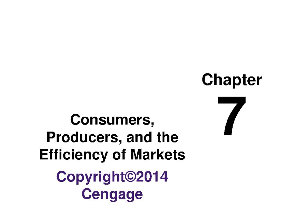 Exam 2 March 2018, questions - Chapter 7 Consumers, Producers, and the ...
